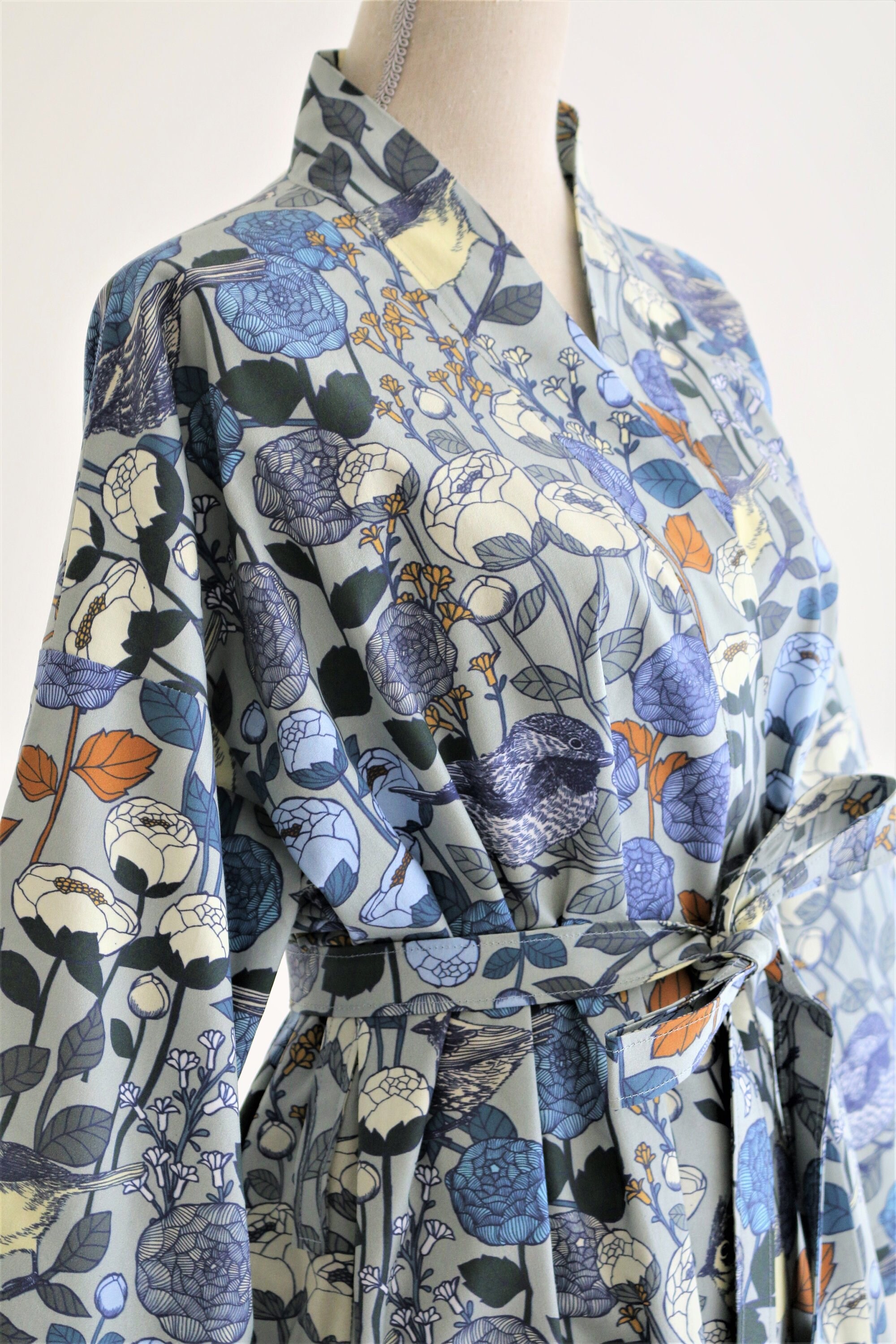 CUSTOM Luxury Kimono Robe Custom Cotton Kimono Robe - Etsy