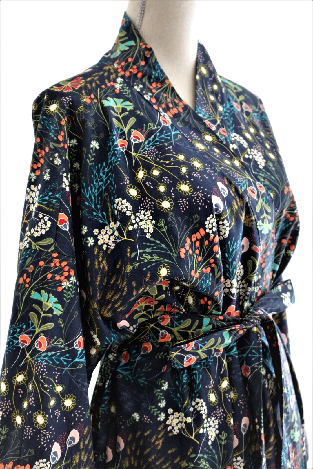 CUSTOM Luxury Kimono Robe Choose Fabrics for A Robe Custom Cotton ...