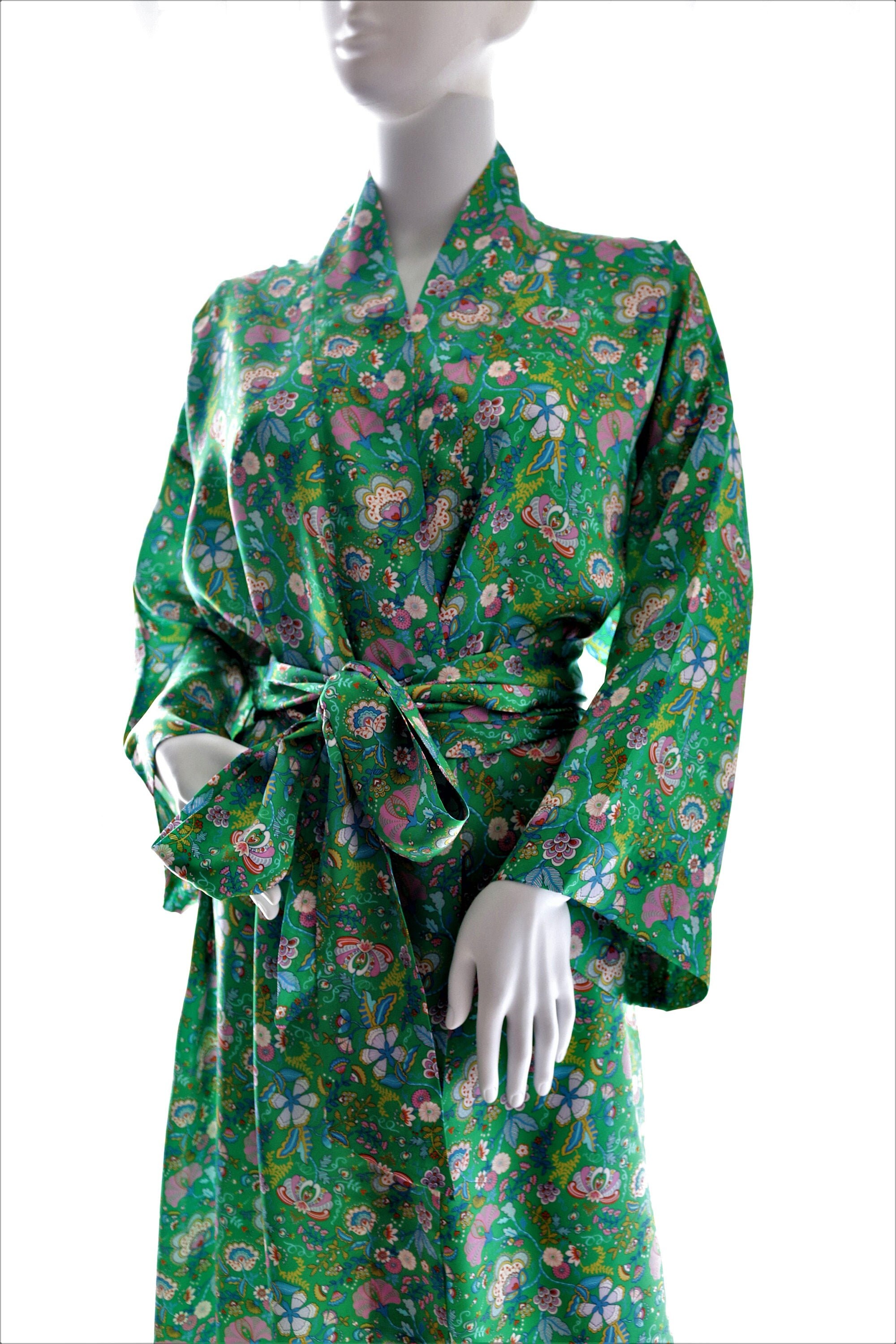 Luxury Kimono Robe Belgravia Silk Satin 100 Percent Silk by Liberty ...