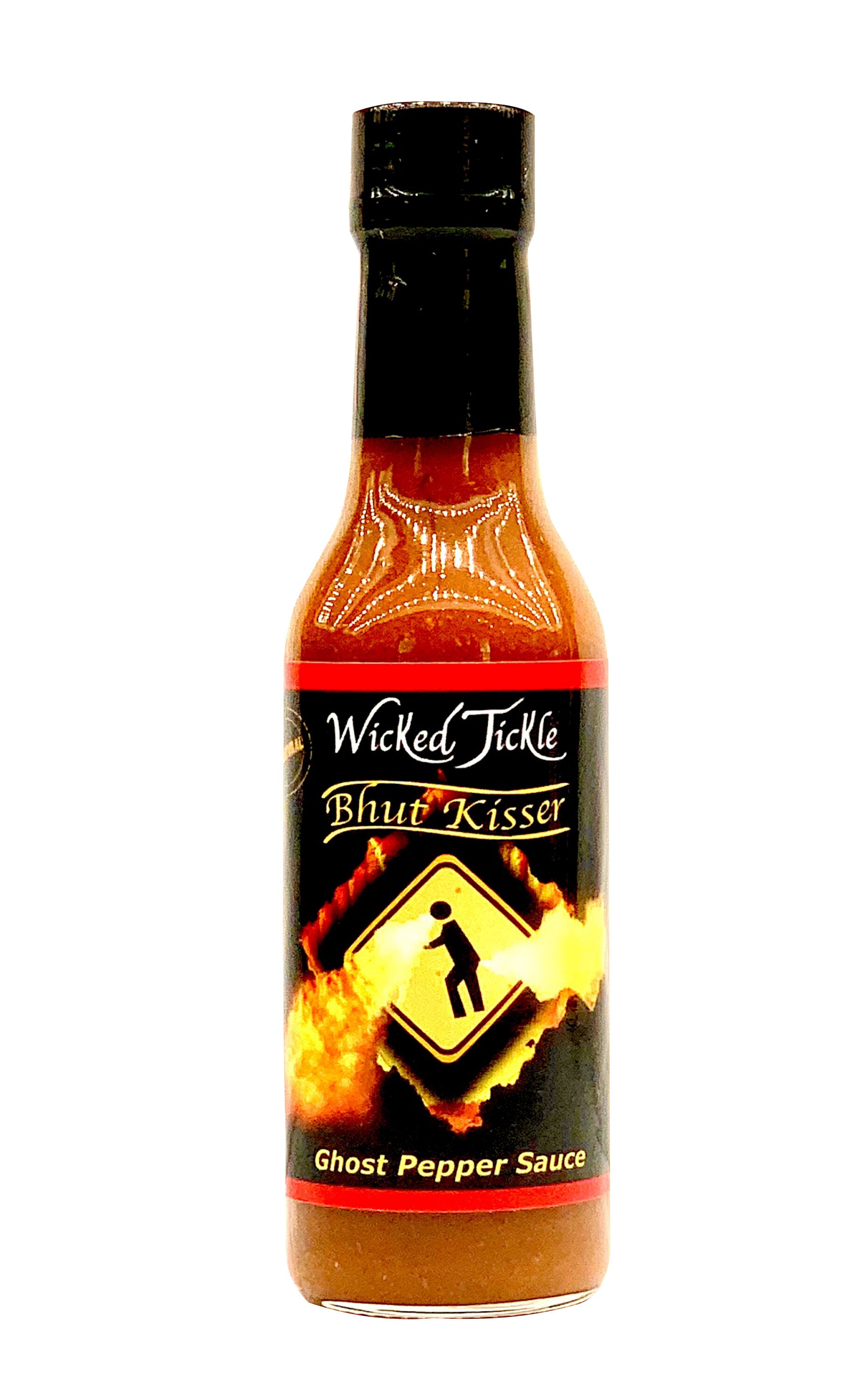 Ghost Pepper Hot Sauce Wicked Tickle Bhut Kisser All Natural Sauce - Etsy