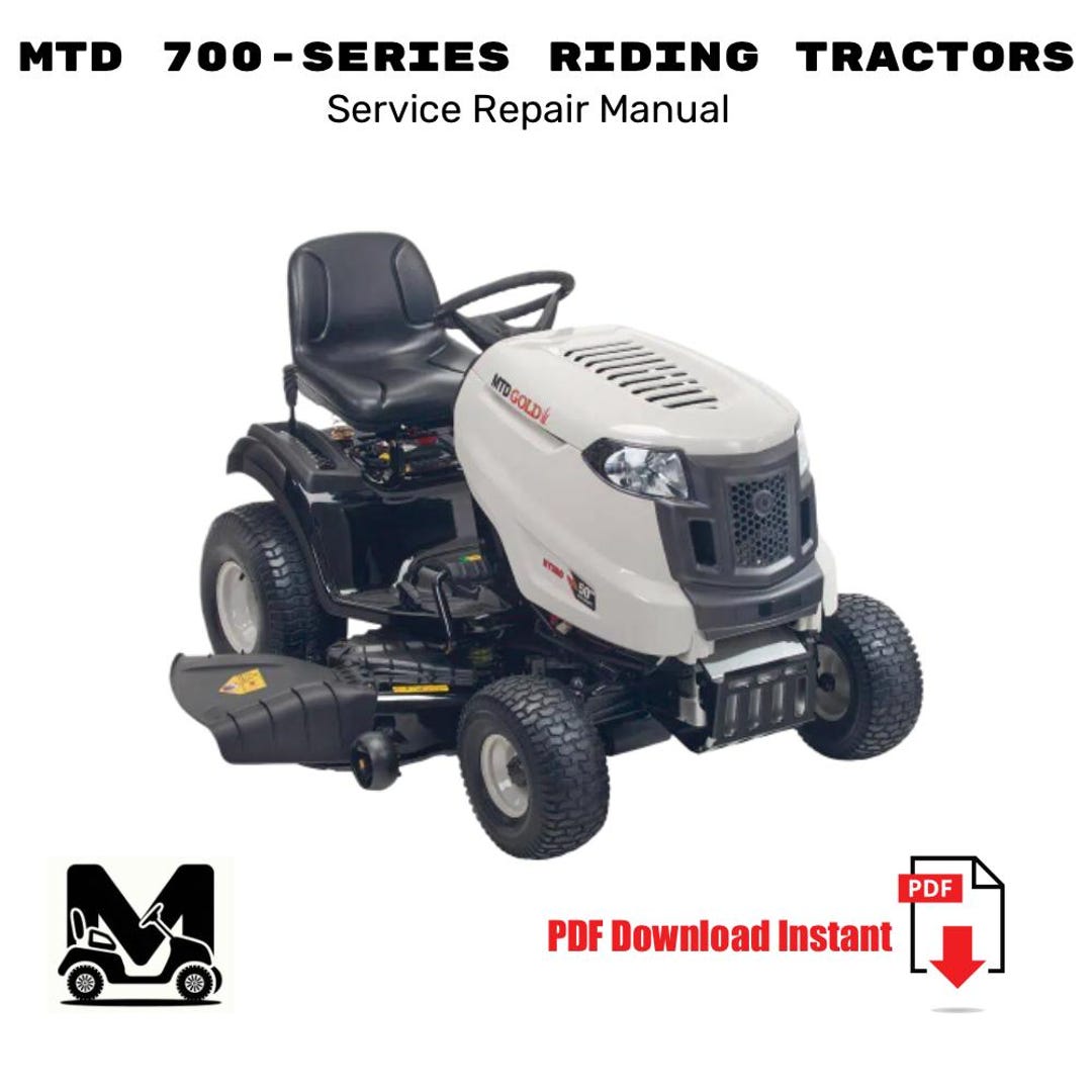 MTD 700-series Riding Tractors Service Repair Manual PDF Digital ...