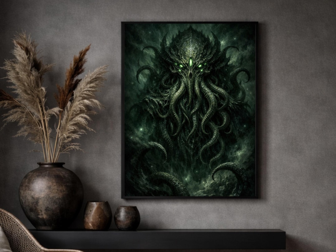 Cosmic Horror Wall Art | Ancient Cosmic Entity | Dark Fantasy Poster ...