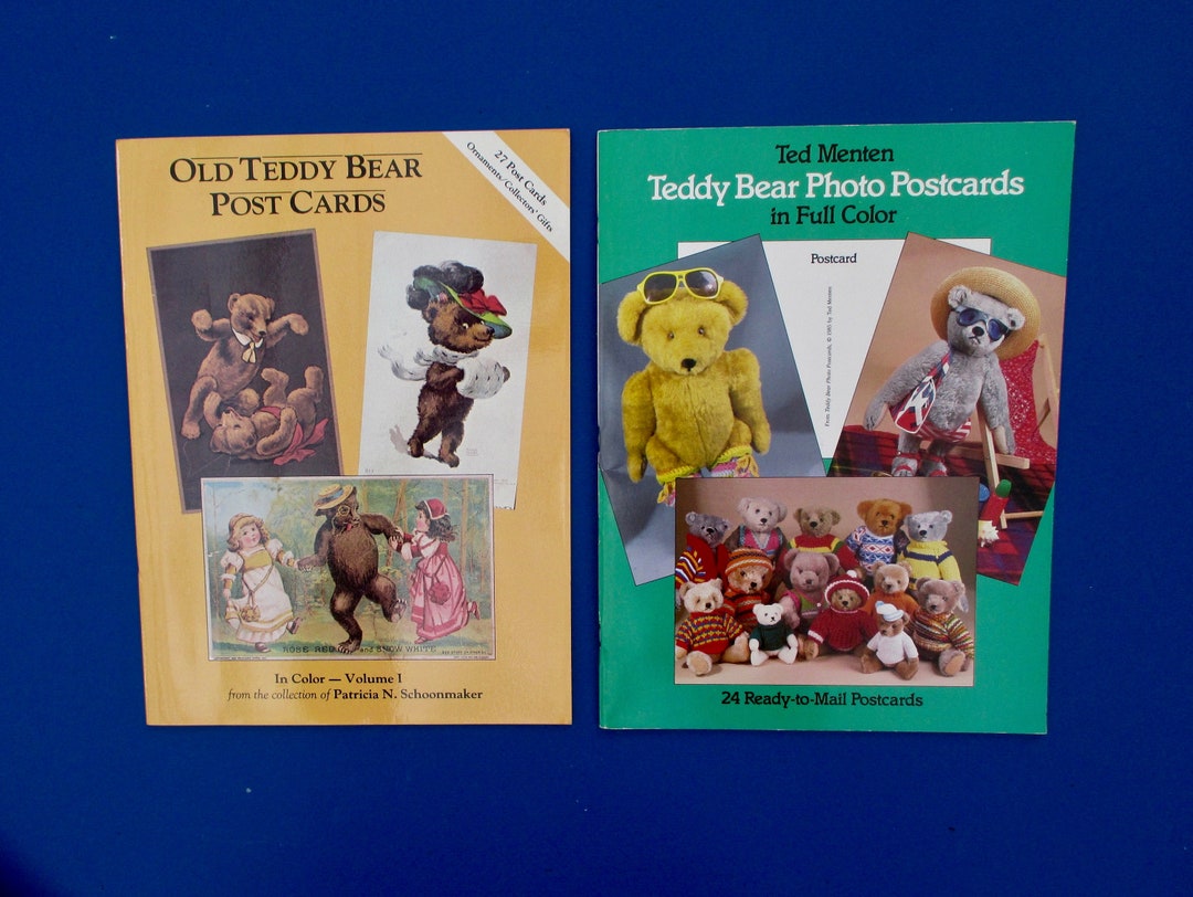 Teddy Bear Post Cards - Etsy
