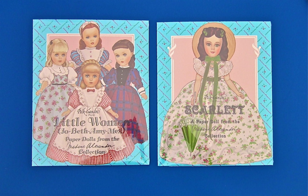 Scarlett O'hara Paper Dolls by Peck-gandre - Etsy