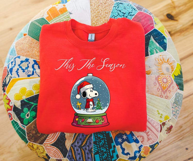 Vintage Cartoon Snow Globe Christmas Shirt or Sweatshirt, Winter Tee ...