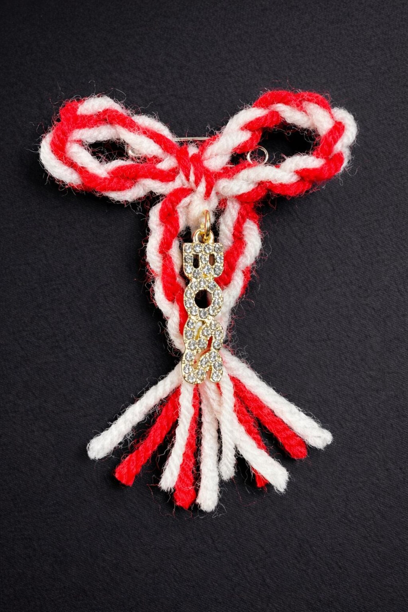 Sunflower Martenitsa Pin – Bulgarian Baba Marta Lucky Charm, Red ...
