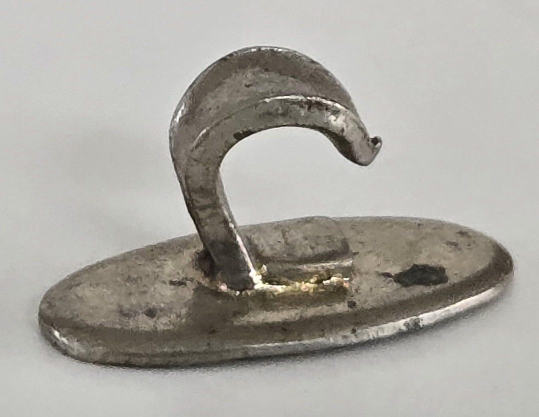 Antique Silver Tone C Catch Pin: Jewelry Making Component - Etsy