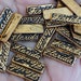 4 Vintage FLORIDA Name State Tag Bar Gold Plated Plastic 11/16" X 1/4 ...