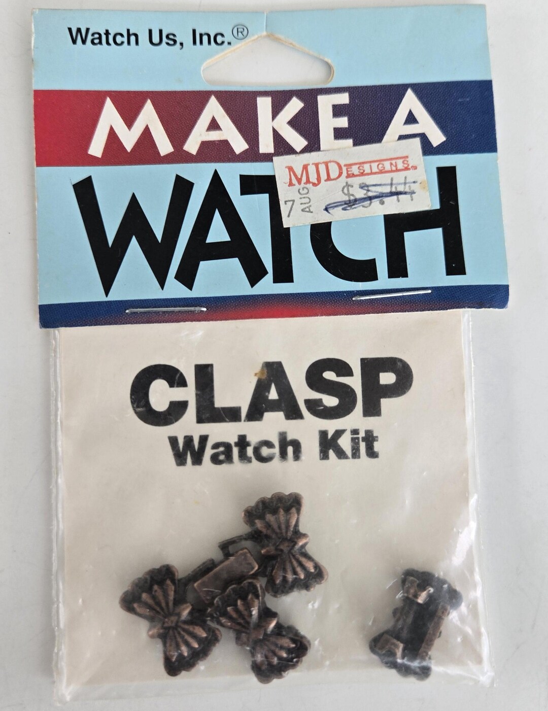Vintage Copper Butterfly Clasp Watch Kit: Southwestern Design - Etsy