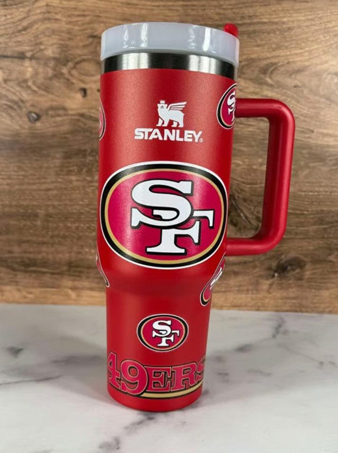 The 49er Fan Cup Stanley 40oz With Straw - Etsy