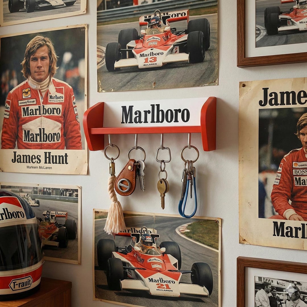 Handmade Mclaren 1976 F1 Wooden Key Holder: Motorsport Fan Gift - Etsy