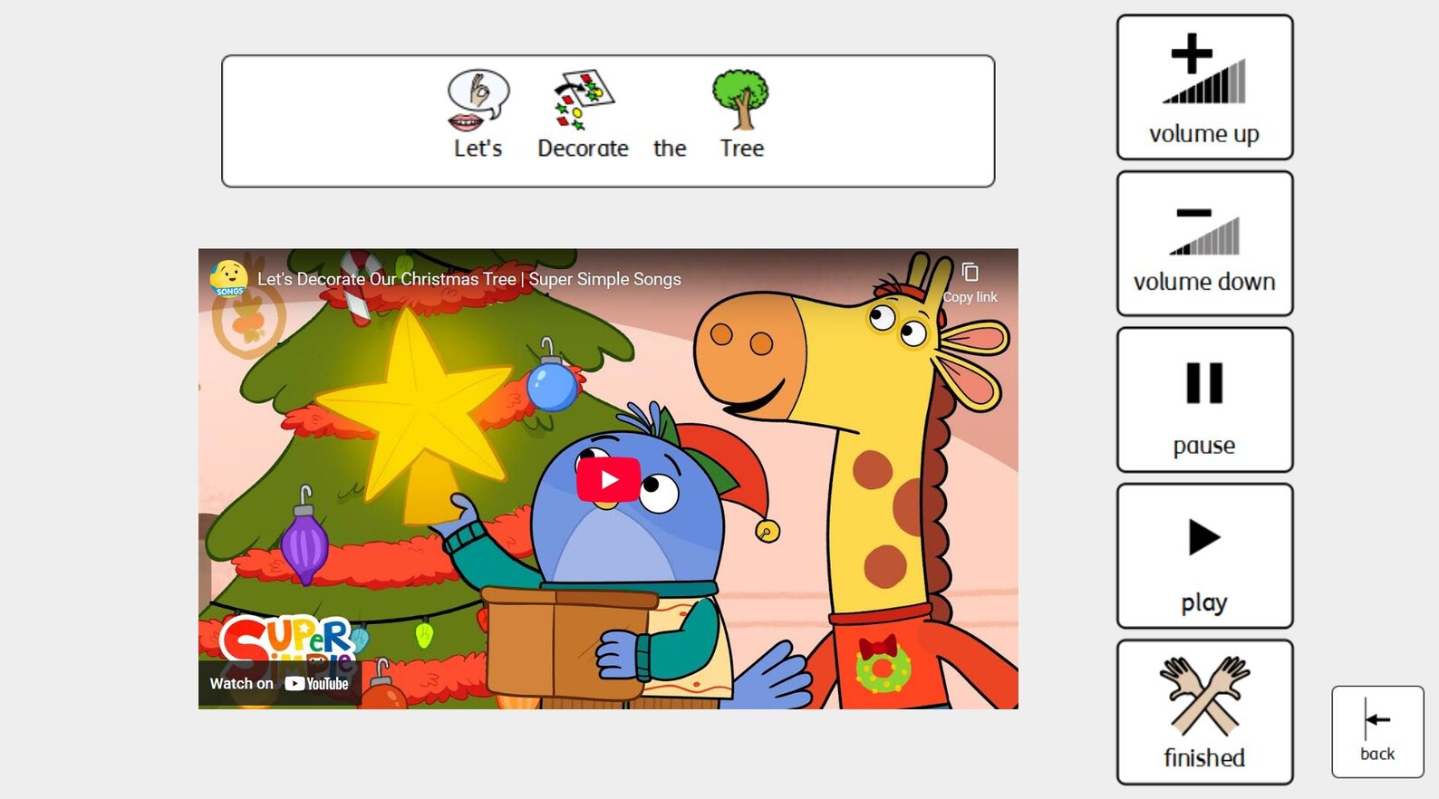 Interactive Communication Board - Christmas Songs - Etsy