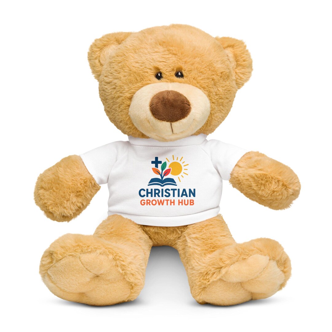Christian Growth Hub Teddy Bear With a T-shirt Faith Inspired Gift - Etsy