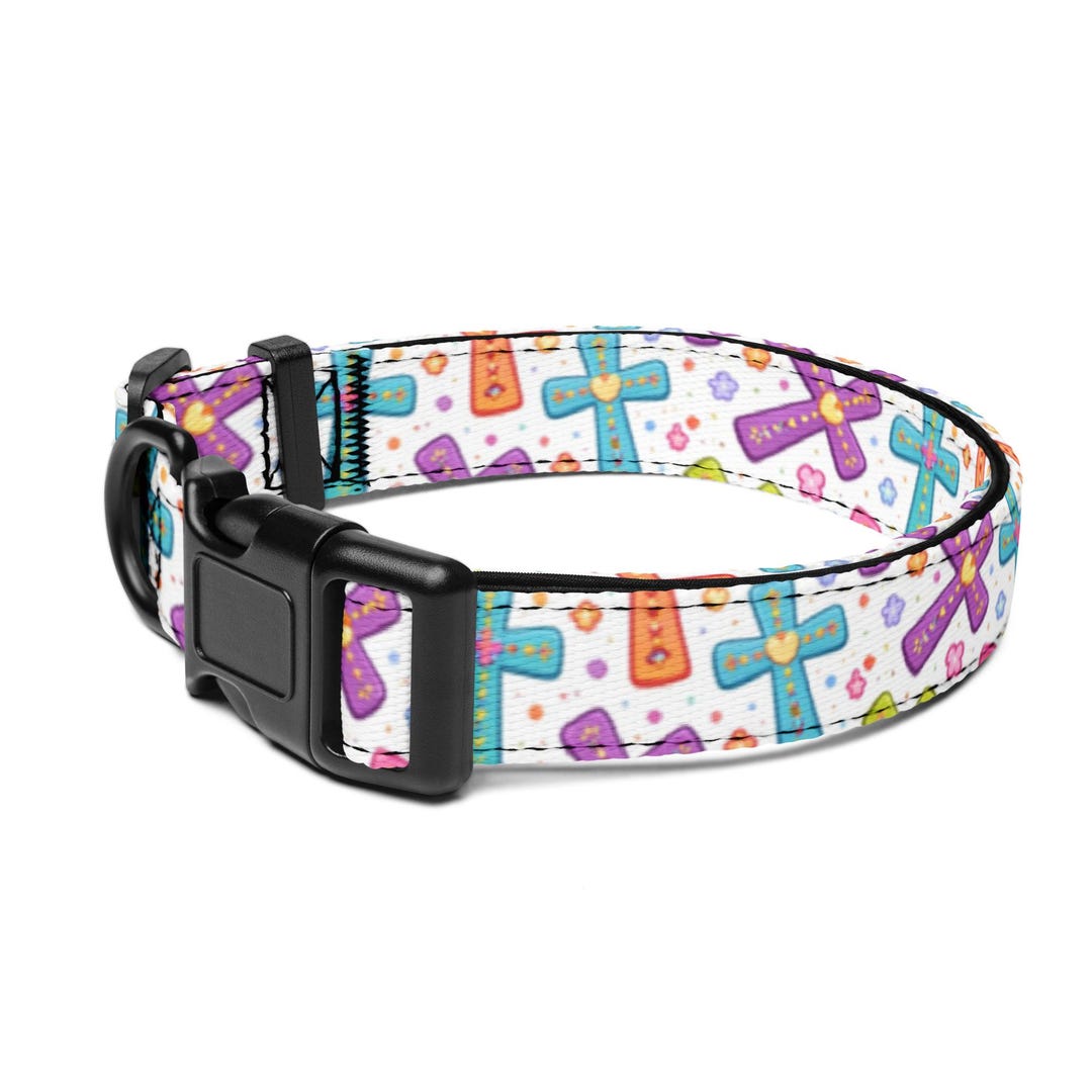 Colorful Christian Cross Dog Pet Collar Faith Gift - Etsy