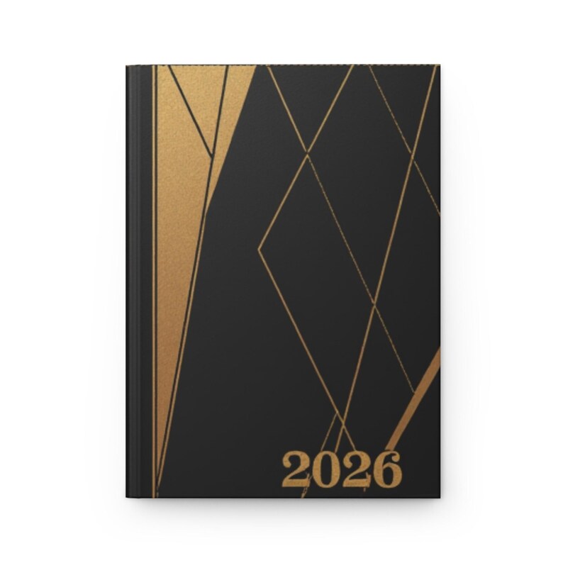 Gold Geometric 2026 Journal Hardcover - Etsy