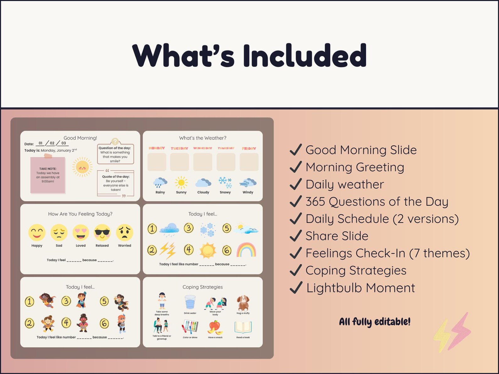 K–2 Morning Meeting Slides | Editable in Canva | 365 Question of the ...