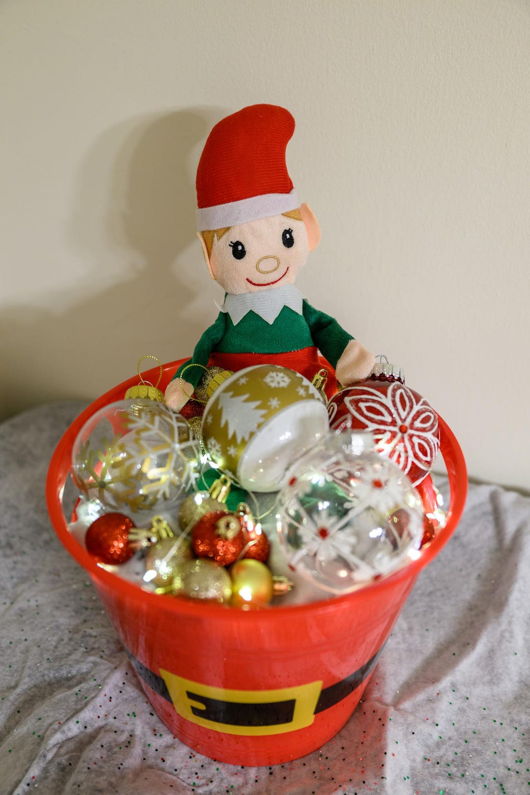 Bubbles in the Bath - Bubbles the Elf in an Ornament Bubble Bath ...