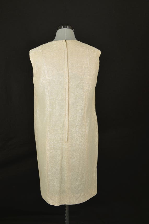 Vintage Beige Charlotta of California Sleeveless Silv… - Gem