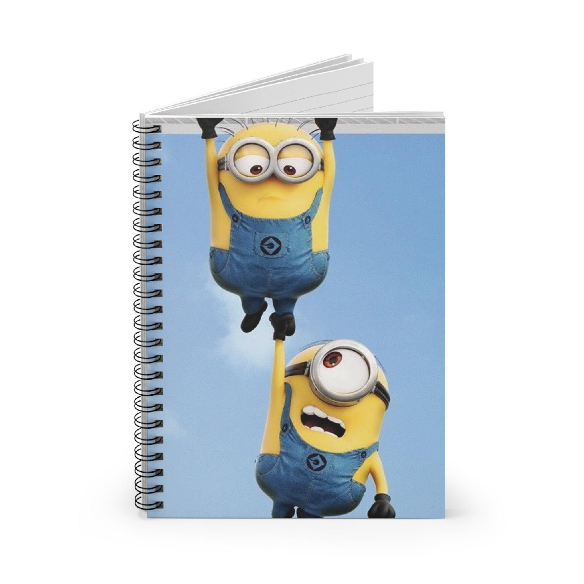 Minions Spiral Notebook, Cartoon Journal, Ruled Line - Etsy