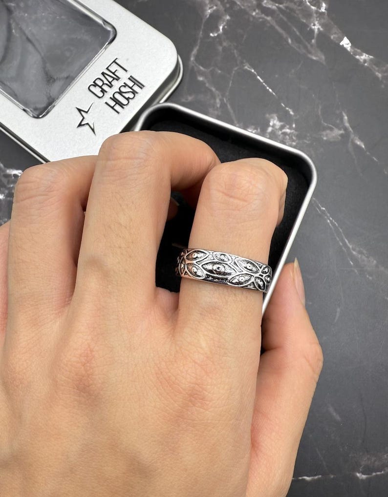 Sukuna Cursed Eye Ring • Jujutsu Kaisen Anime Ring • Adjustable Silver ...