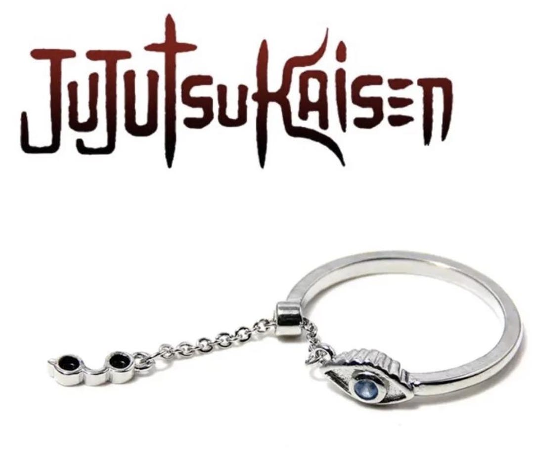 Jujutsu Kaisen Gojo Blue Eye Ring | Six Eyes Linked Chain Ring Gojo ...