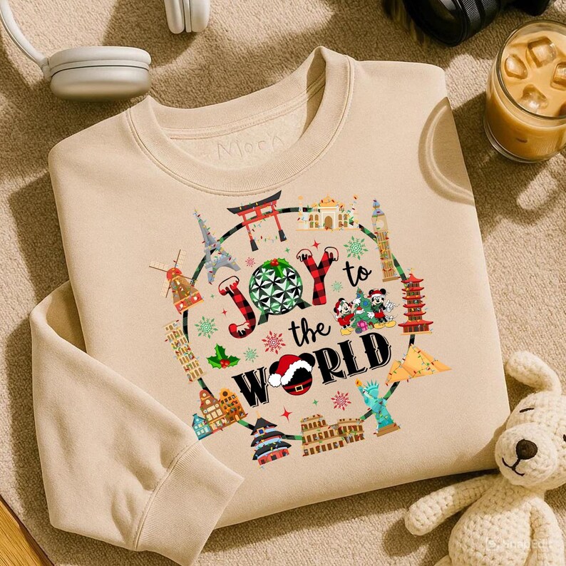 Disney Epcot Joy the World Christmas Png, Epcot Global Landmarks ...