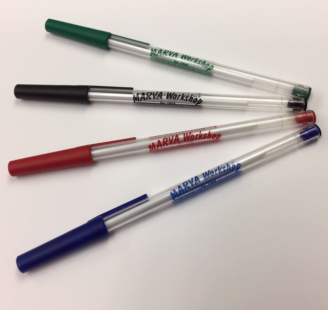 Custom Personalized Clear Stick Pens: Bulk Giveaways - Etsy