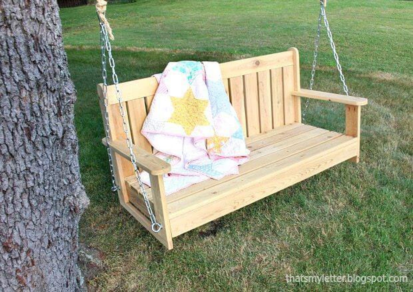 Porch Swing Plans – DIY Wooden Bench Blueprint (PDF Download) - Etsy