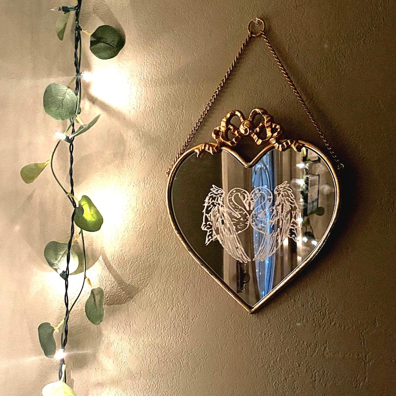 Vintage Fantasy Hand Mirror - Etsy