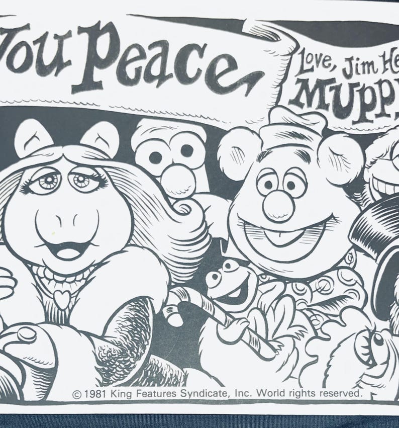 Jim Henson's the Muppets Signed Guy Gilchrist 1981 - Etsy