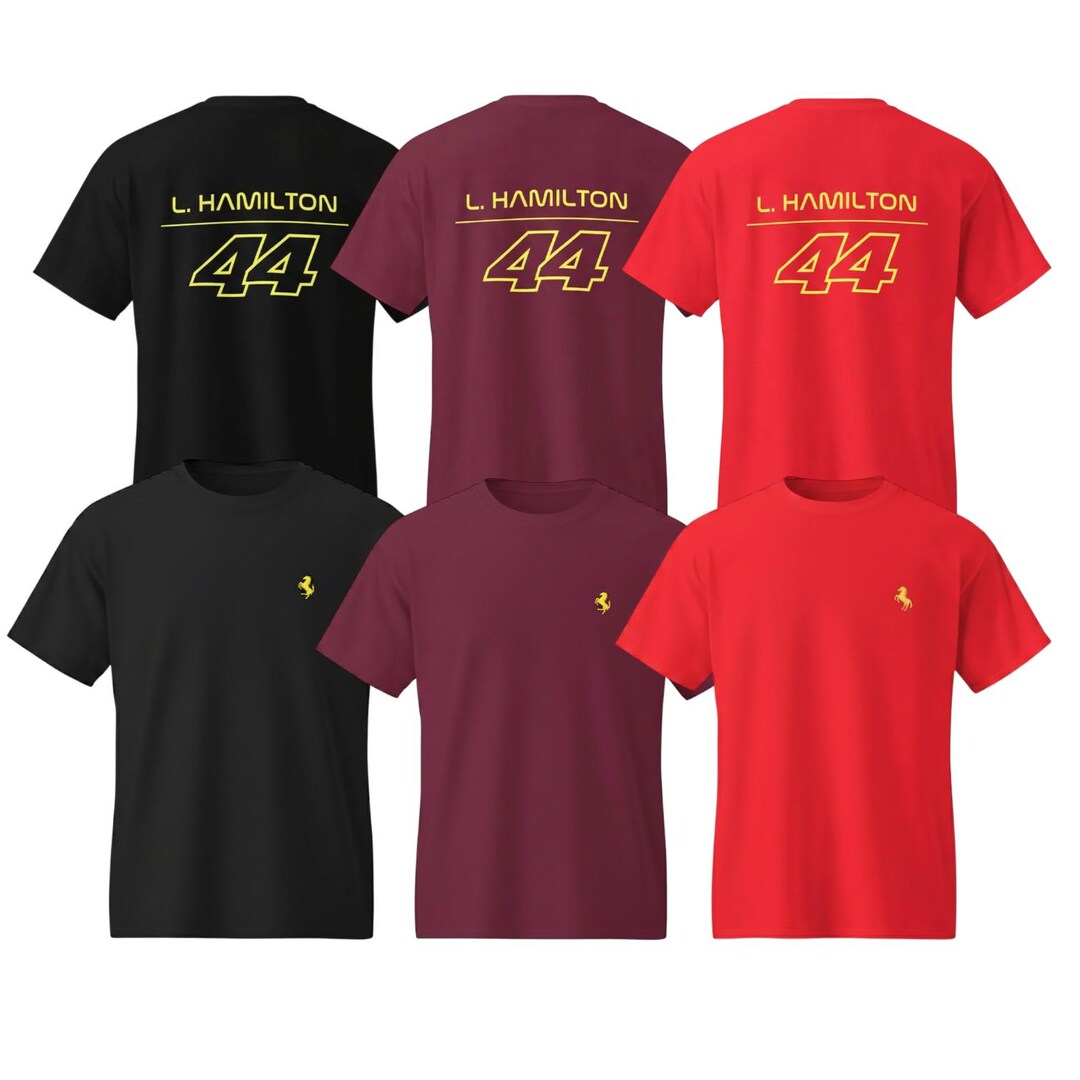 Ferrari F1 Lewis Hamilton T-shirt | Formula 1 Motorsport Fan Apparel - Etsy