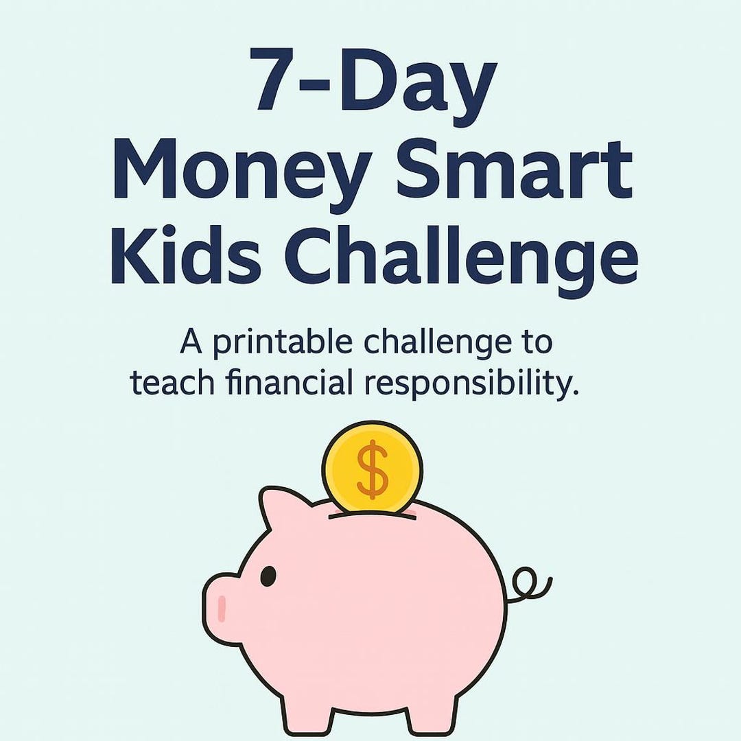 The 7-day Kids Money Smart Challenge - Etsy