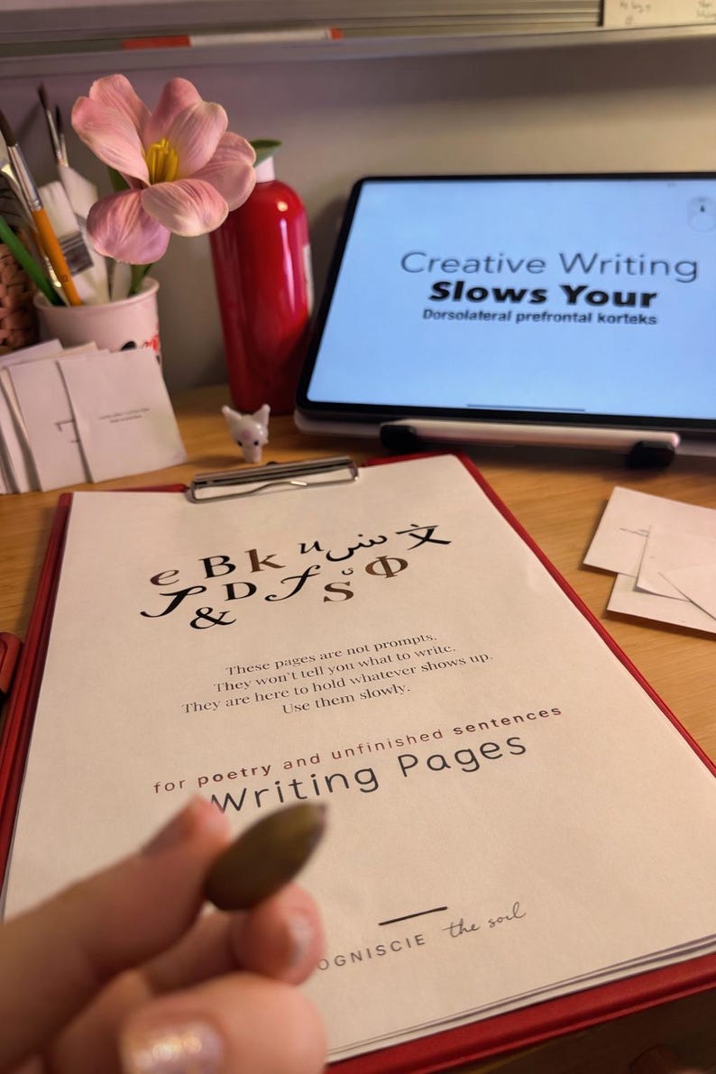 Poetry & Thought Journal Printable PDF | Minimal Pages for Reflection ...