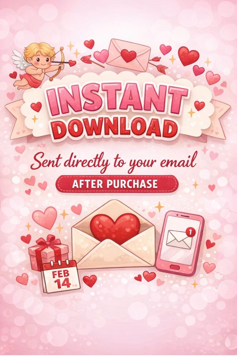 4 Valentine’s Day Practice Tracing and Writing Worksheets| Printable - Etsy