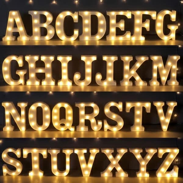 Letras led - Etsy México