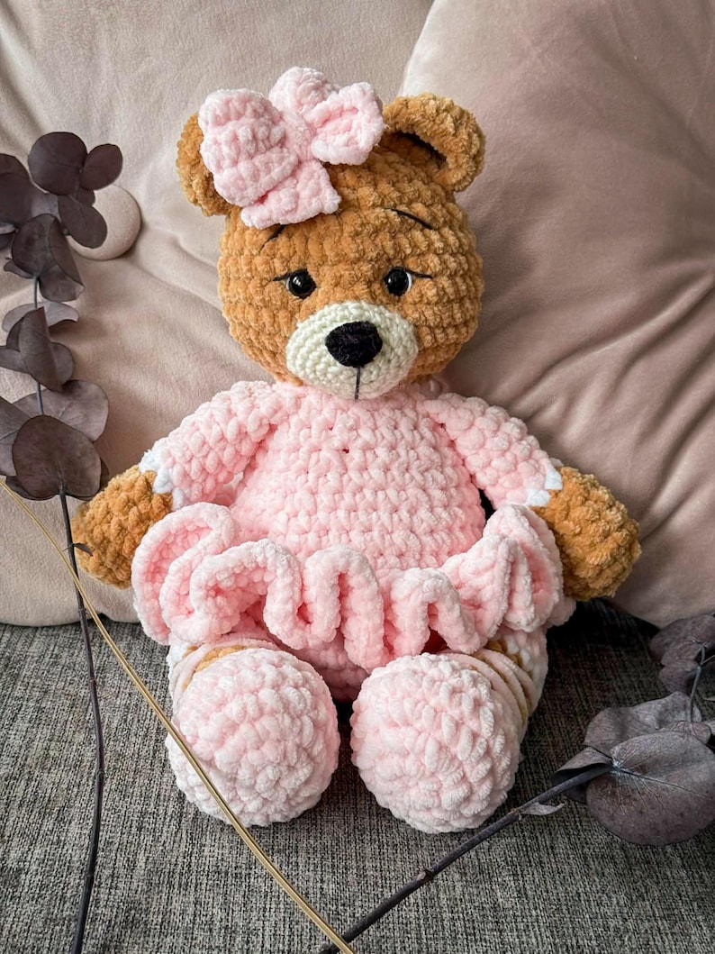 Ballet Teddy Bear Crochet Pattern - Amigurumi Plush Toy - Plushie - Etsy