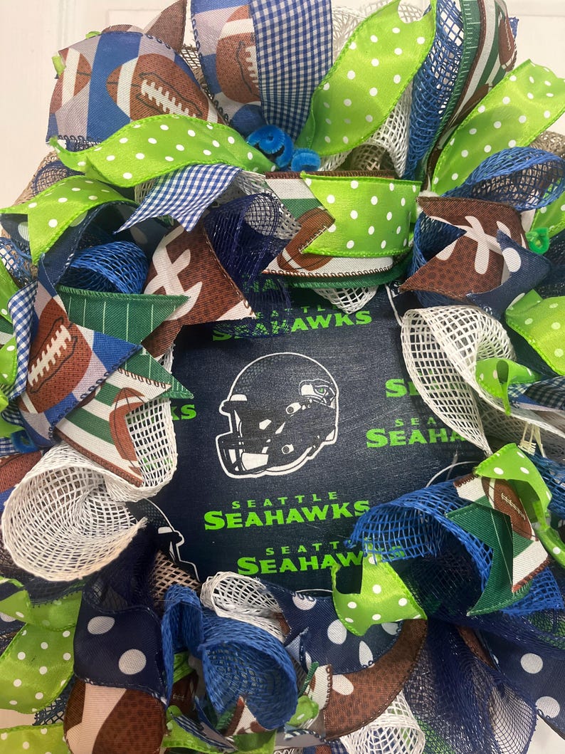 Seattle Seahawks Wreath - Etsy