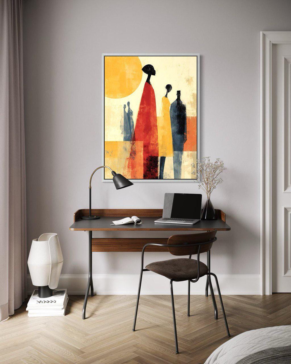 African Silhouettes Art Print | Abstract Ethnic Decor (digital Download ...