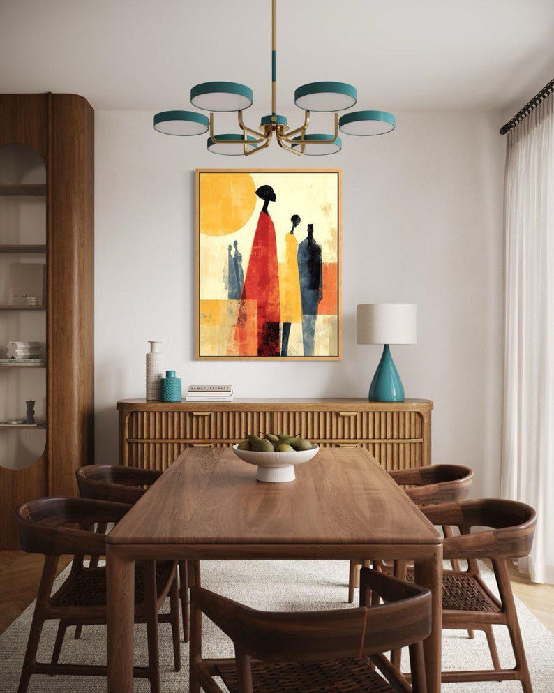 African Silhouettes Art Print | Abstract Ethnic Decor (digital Download ...