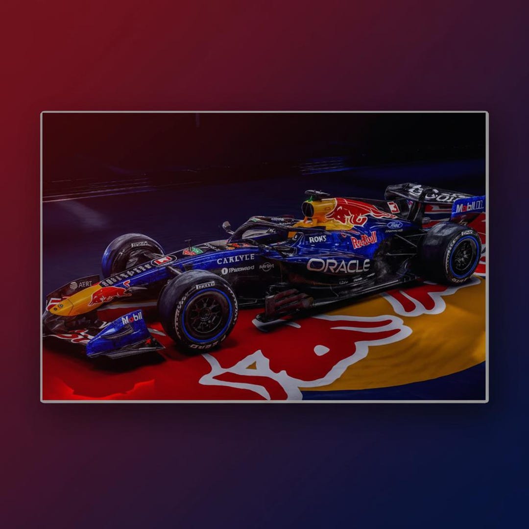 Red Bull 2026 Formula 1 Livery - Wall Art - Etsy