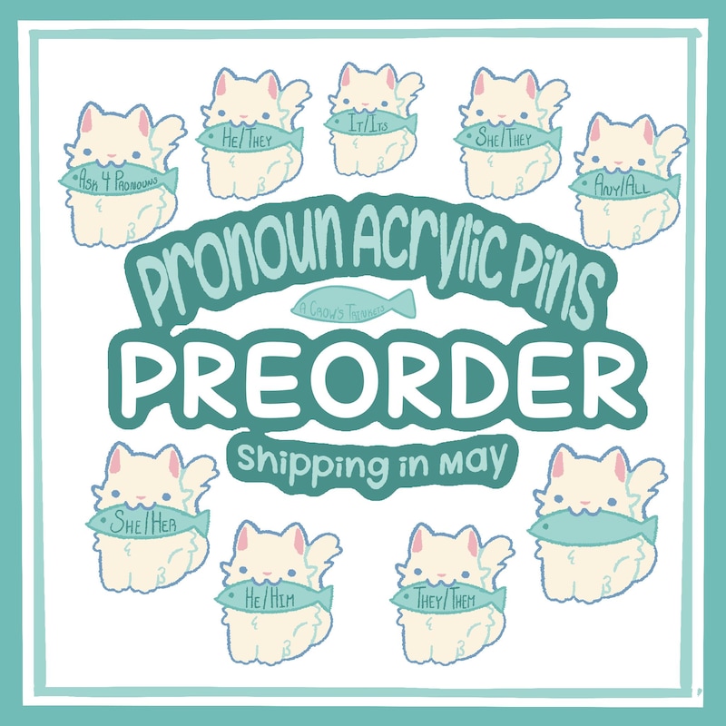 Aesthetic Pronoun Buttons - Etsy