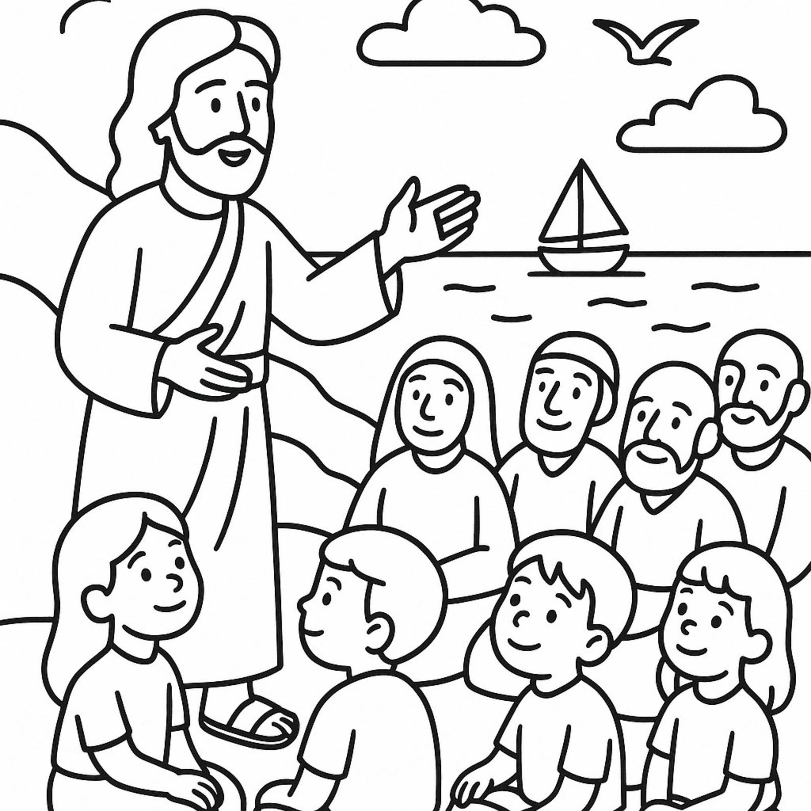 100+ Bible Coloring Pages for Kids, Christian Art (digital Download ...