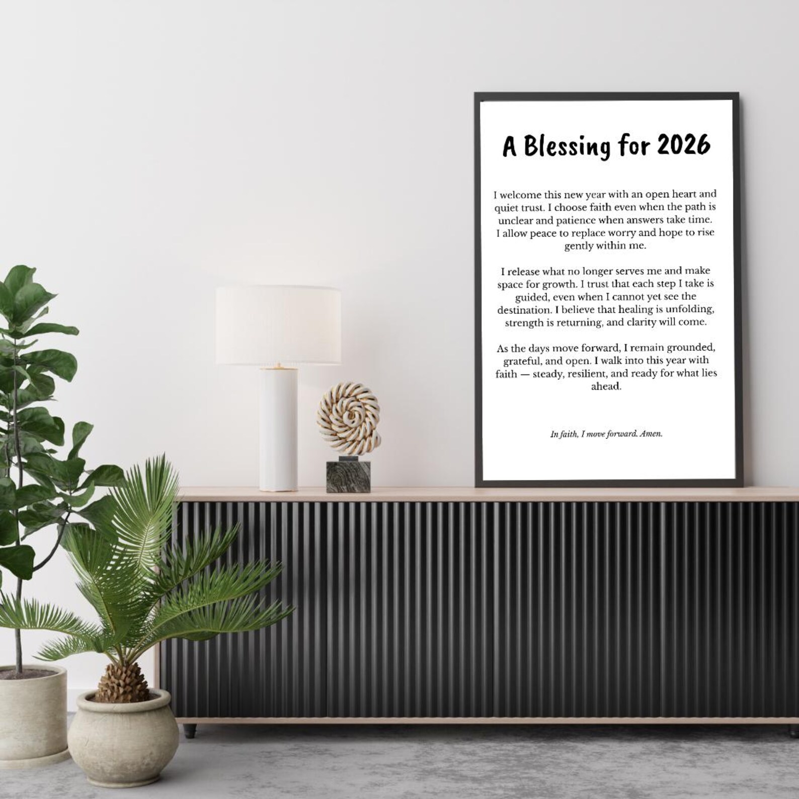 2026 New Year Blessing Card, Christian Prayer (digital Download) - Etsy
