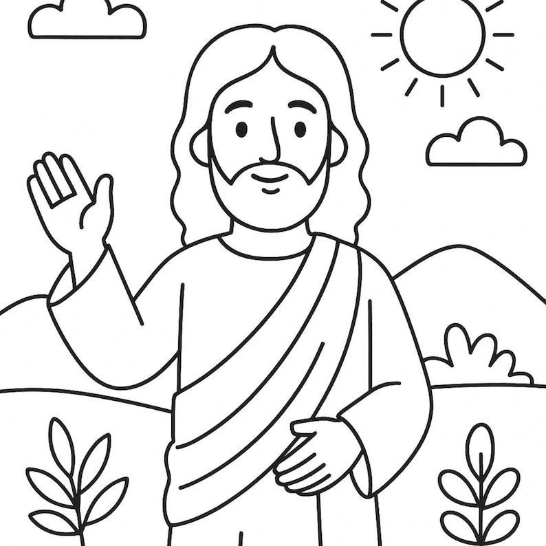 100+ Bible Coloring Pages for Kids, Christian Art (digital Download ...