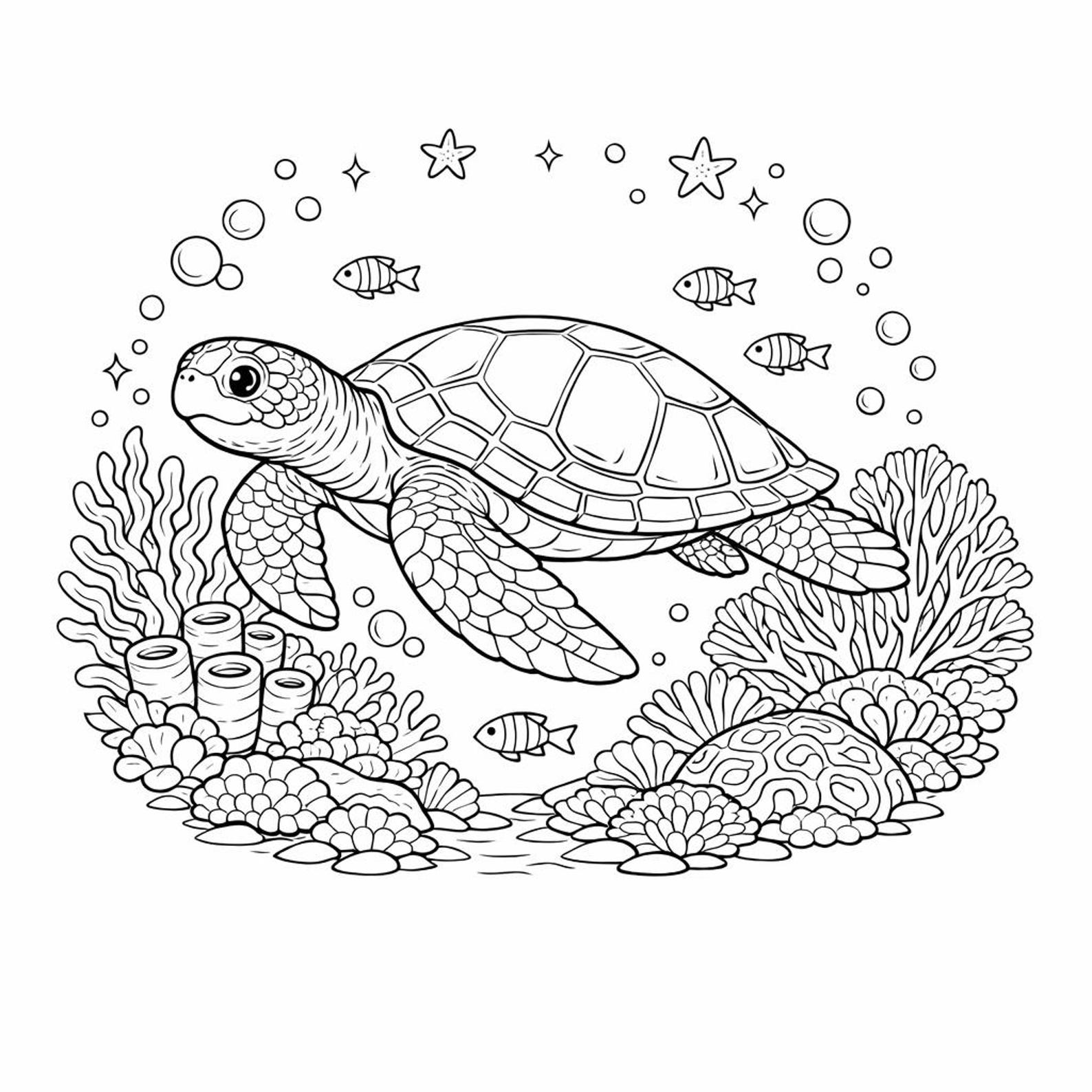 100 Cute Ocean Animals Coloring Pages Adult and Kid Coloring Pages ...