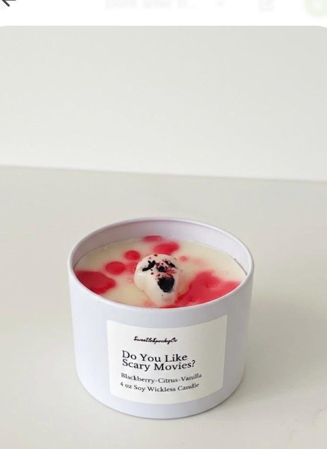 Do You Like Scary Movies? Wickless Candle – Ghostface Inspired ...