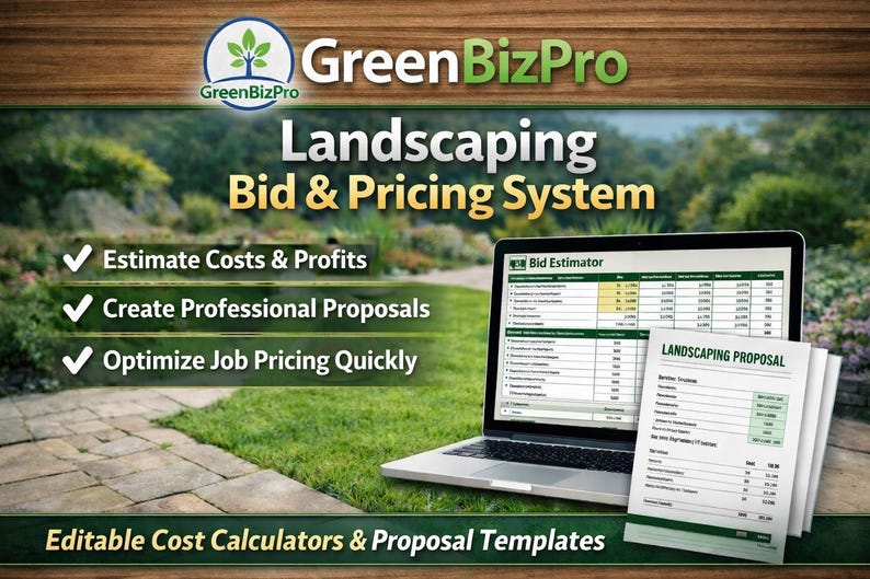 Landscaping Bid Template - Etsy