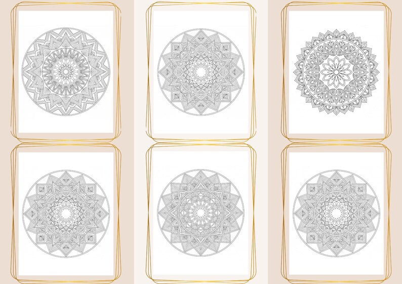 20 Mandala Coloring Pages for Adults | Printable Mandala Bundle ...