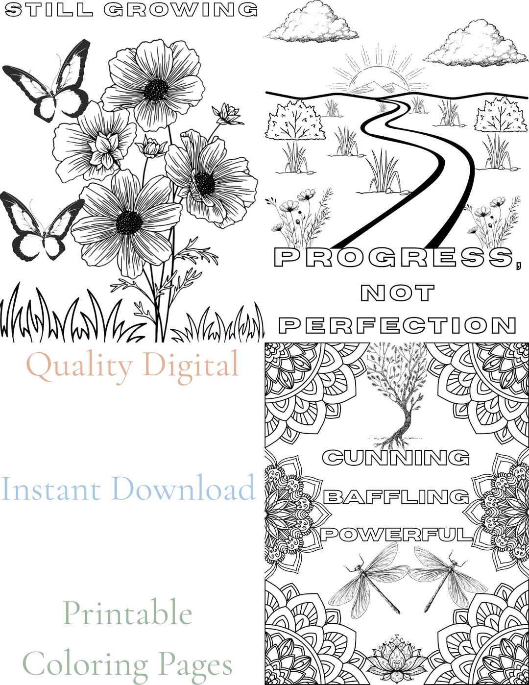 Recovery Coloring Pages Sober Affirmations | Cunning Baffling Powerful ...