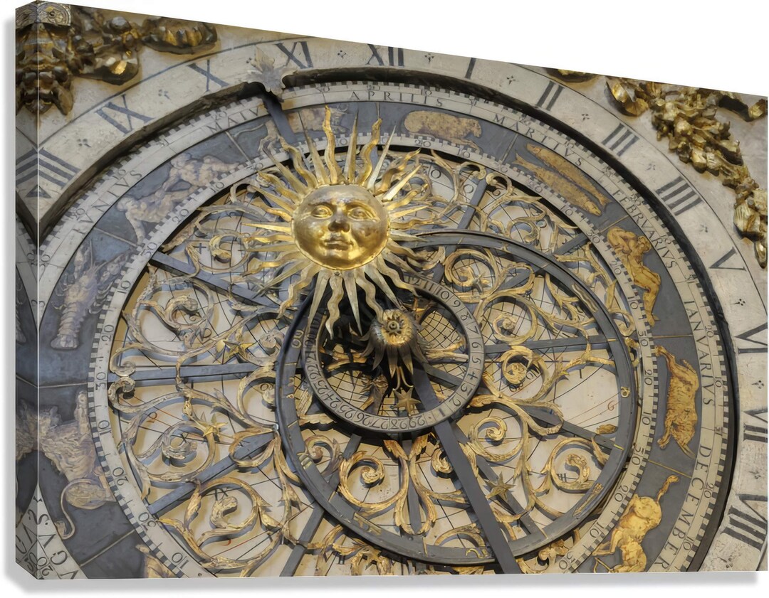 Lyon Astronomical Clock, Cathedrale Saint-jean-baptiste, Lyon, France ...